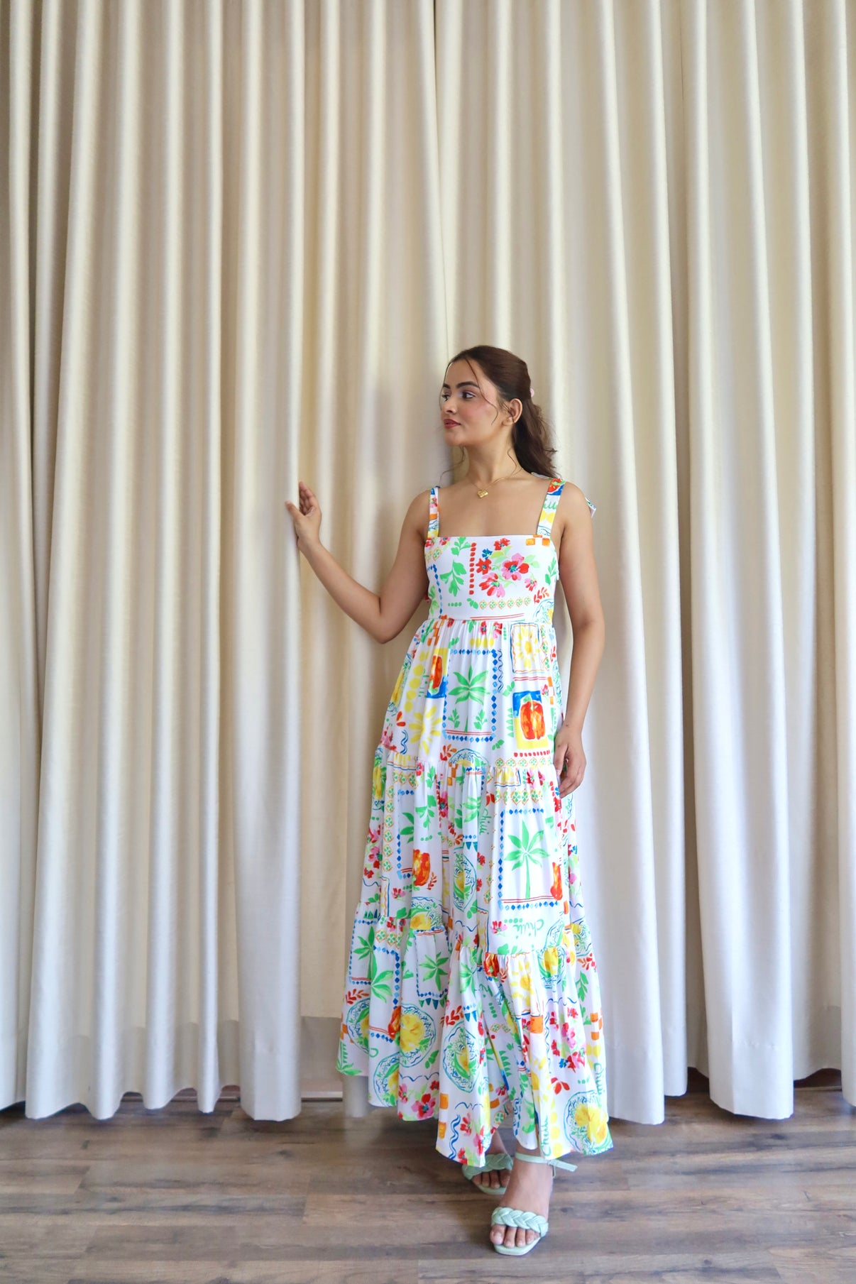 Chilli tiered dress