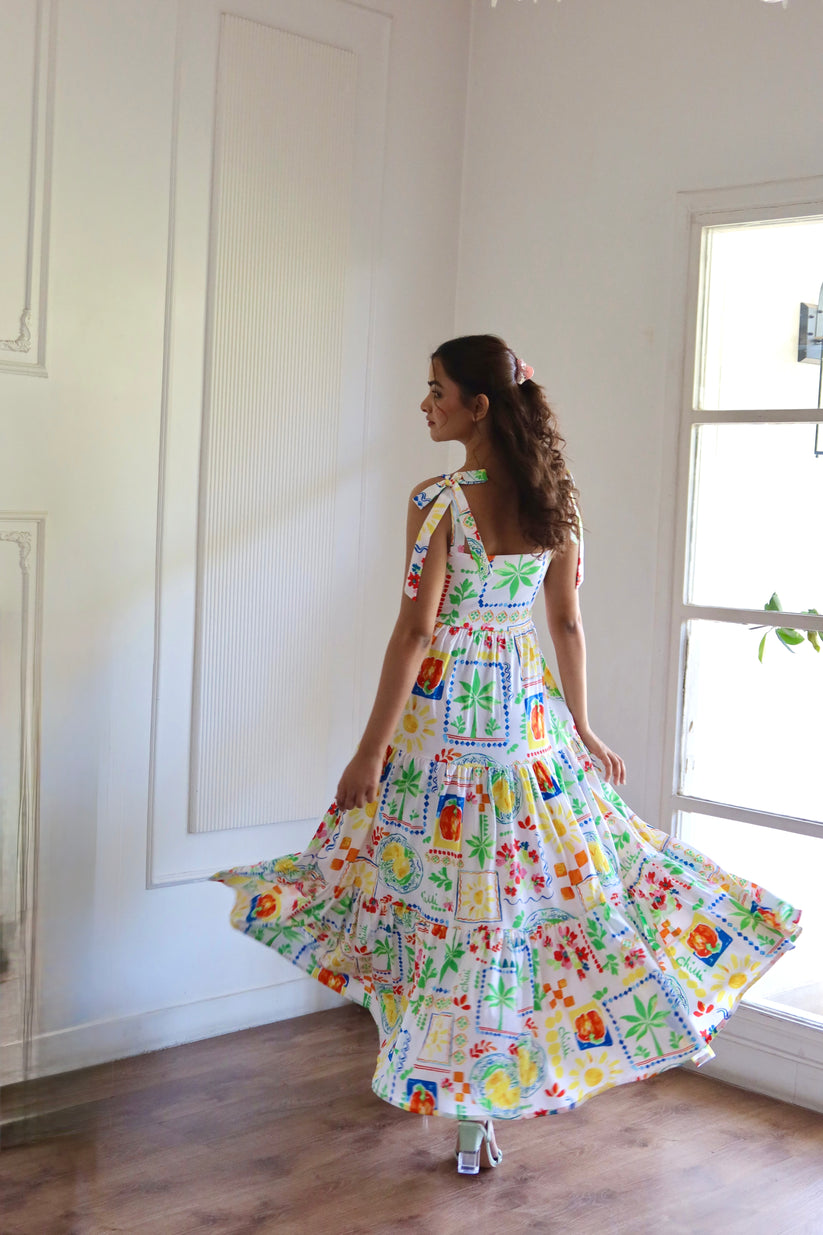 Chilli tiered dress