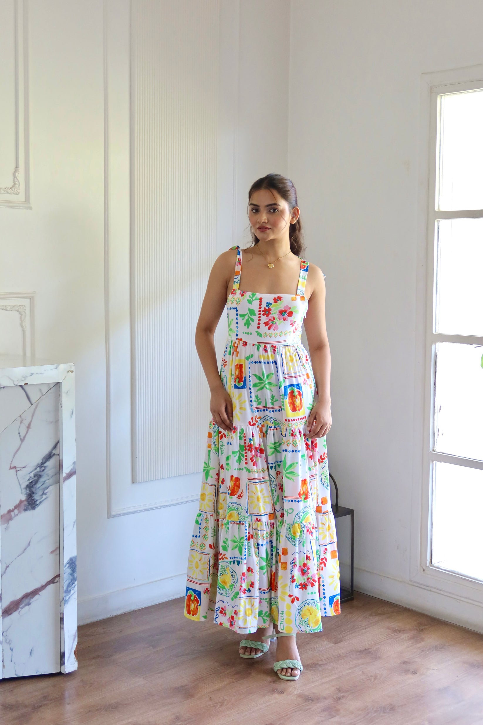 Chilli tiered dress